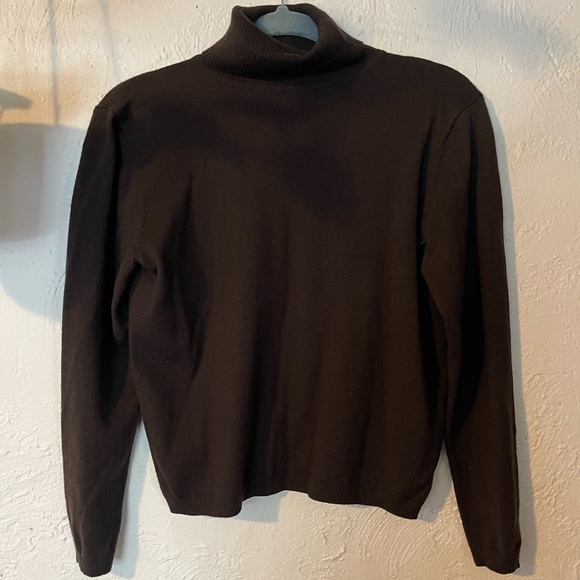 Pendleton | Tops | Pendleton Turtleneck Long Sleeve Brown Merino Wool | Poshmark